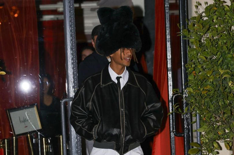 Jaden Smith spotted wearing fluffy animal ears during meetup with ...