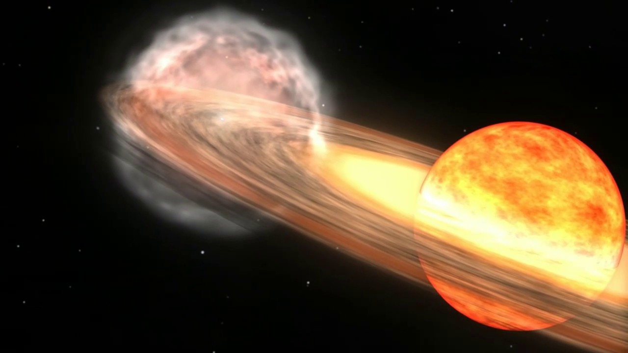 What the nova explosion looks like in space