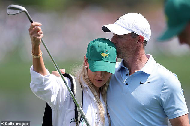 Rory McIlroy and Erica Stoll put on a united front with daughter Poppy at the Masters after ...
