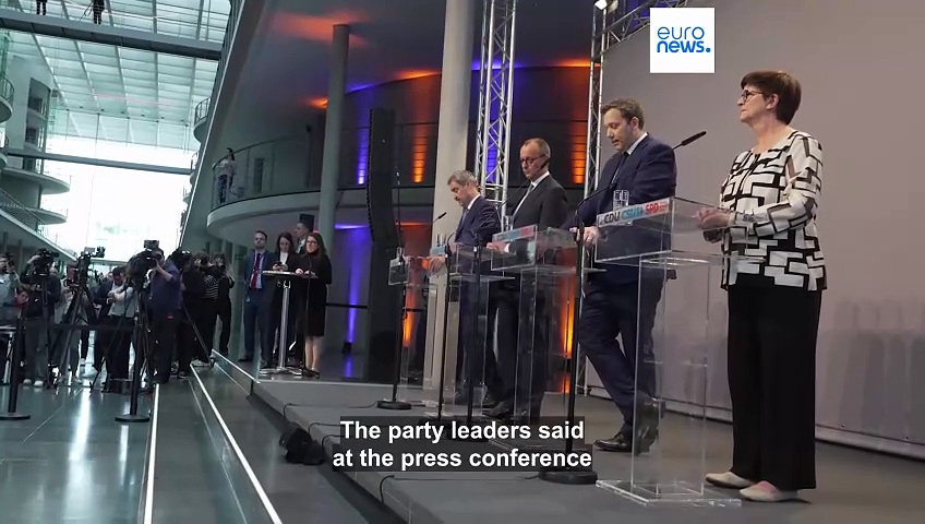 'Germany back on track,' says CDU's Friedrich Merz as new coalition agreed