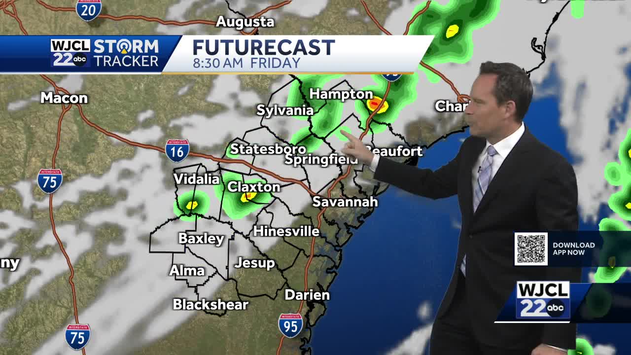 Tracking rain chances and timing in the days ahead for the Savannah area