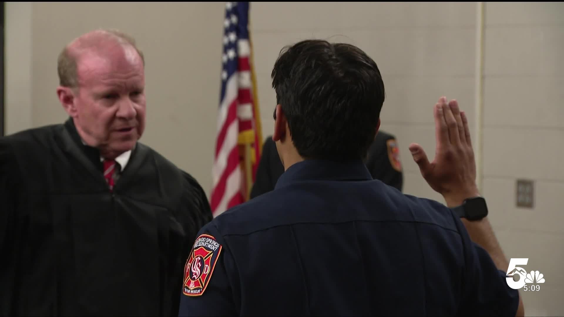 CSFD had a ceremony to swear in seven new positions, one being the new ...
