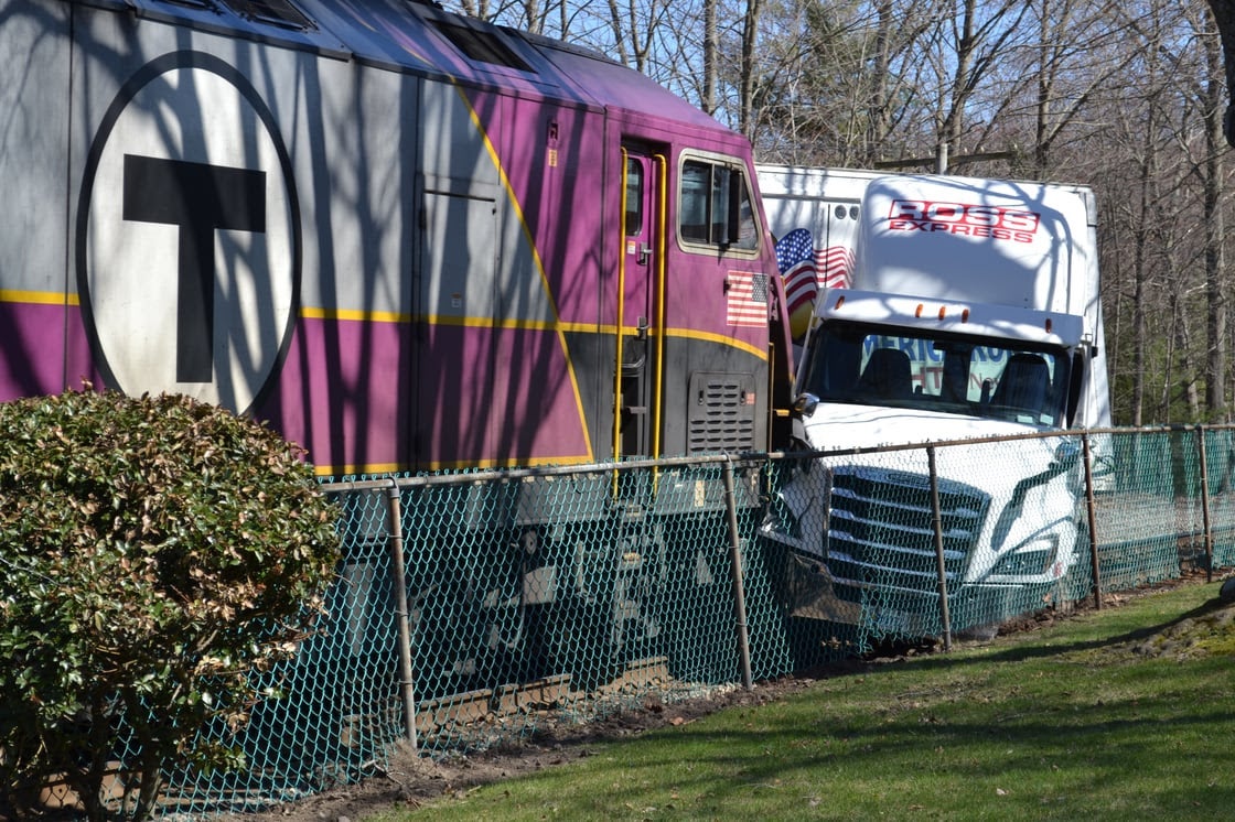 Commuter Rail train collides with tractor-trailer at Canton railroad ...