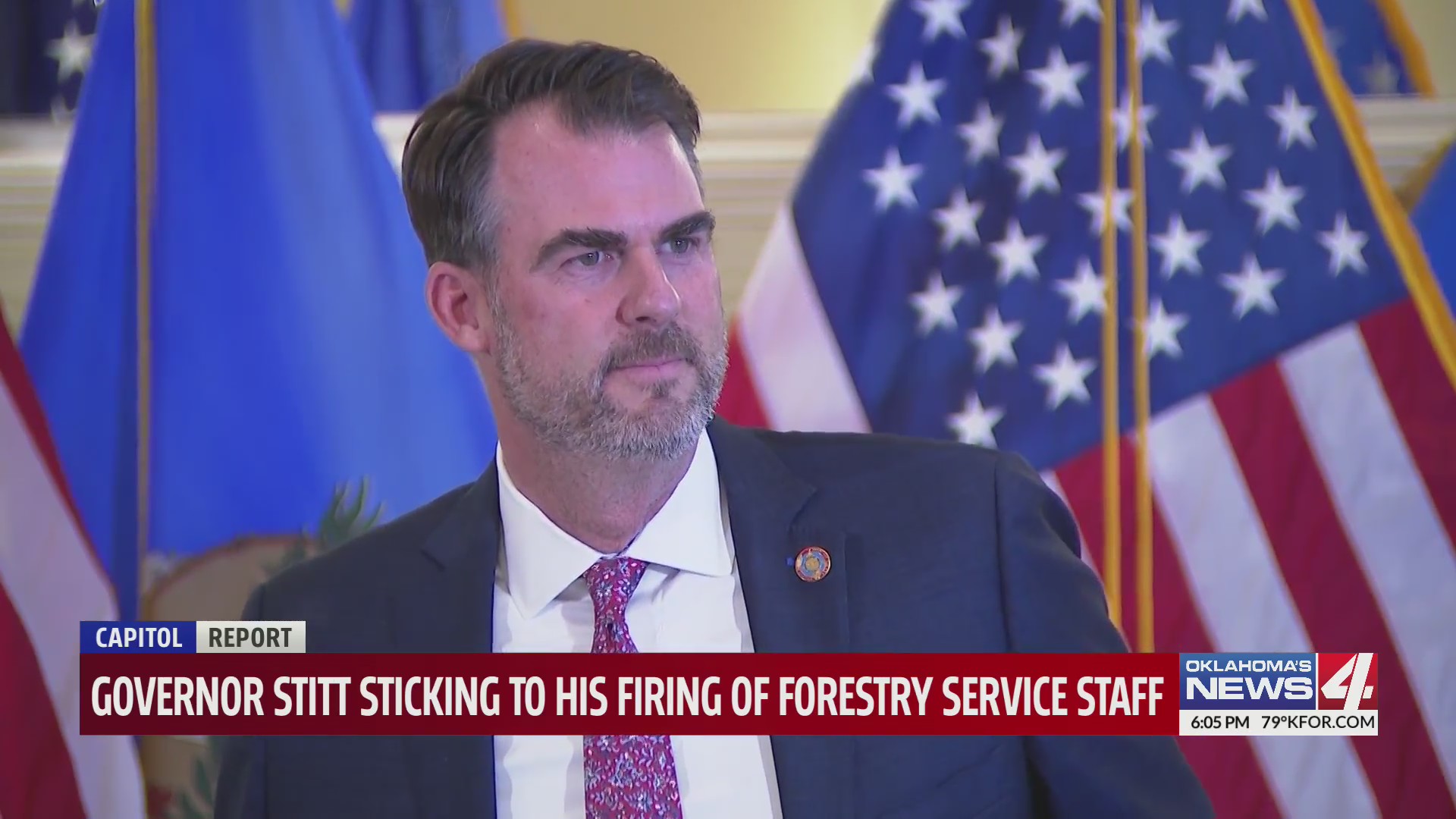 Governor Stitt sticking to his firing of Forestry Service staff