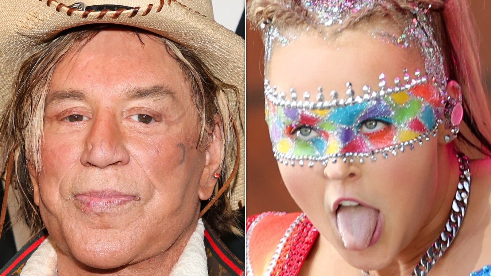 Mickey Rourke Called Out For Cringey, Homophobic Cracks At JoJo Siwa