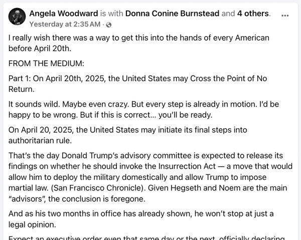 Investigating rumor Trump will declare martial law on April 20 after invoking Insurrection Act ...