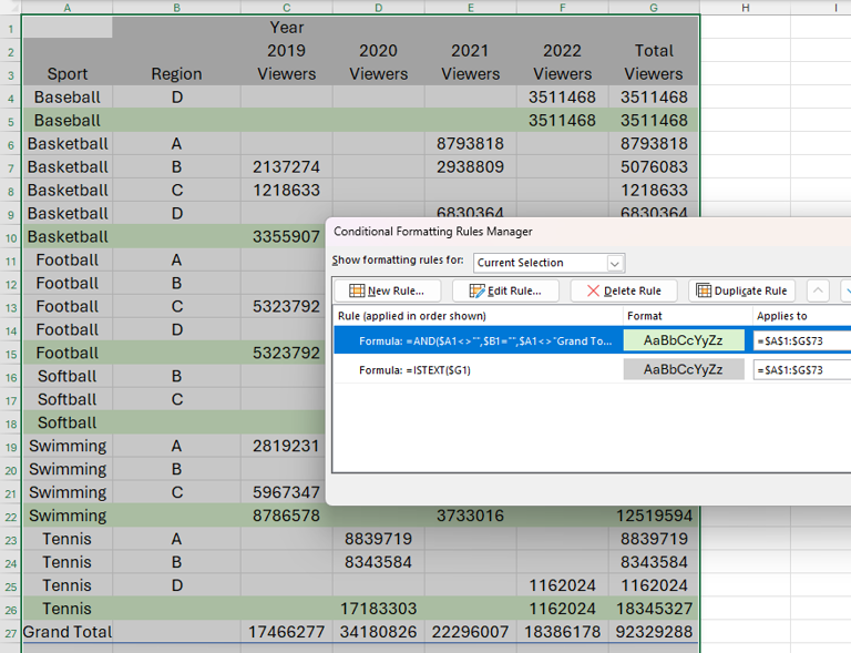 How to Format a Spilled Array in Excel