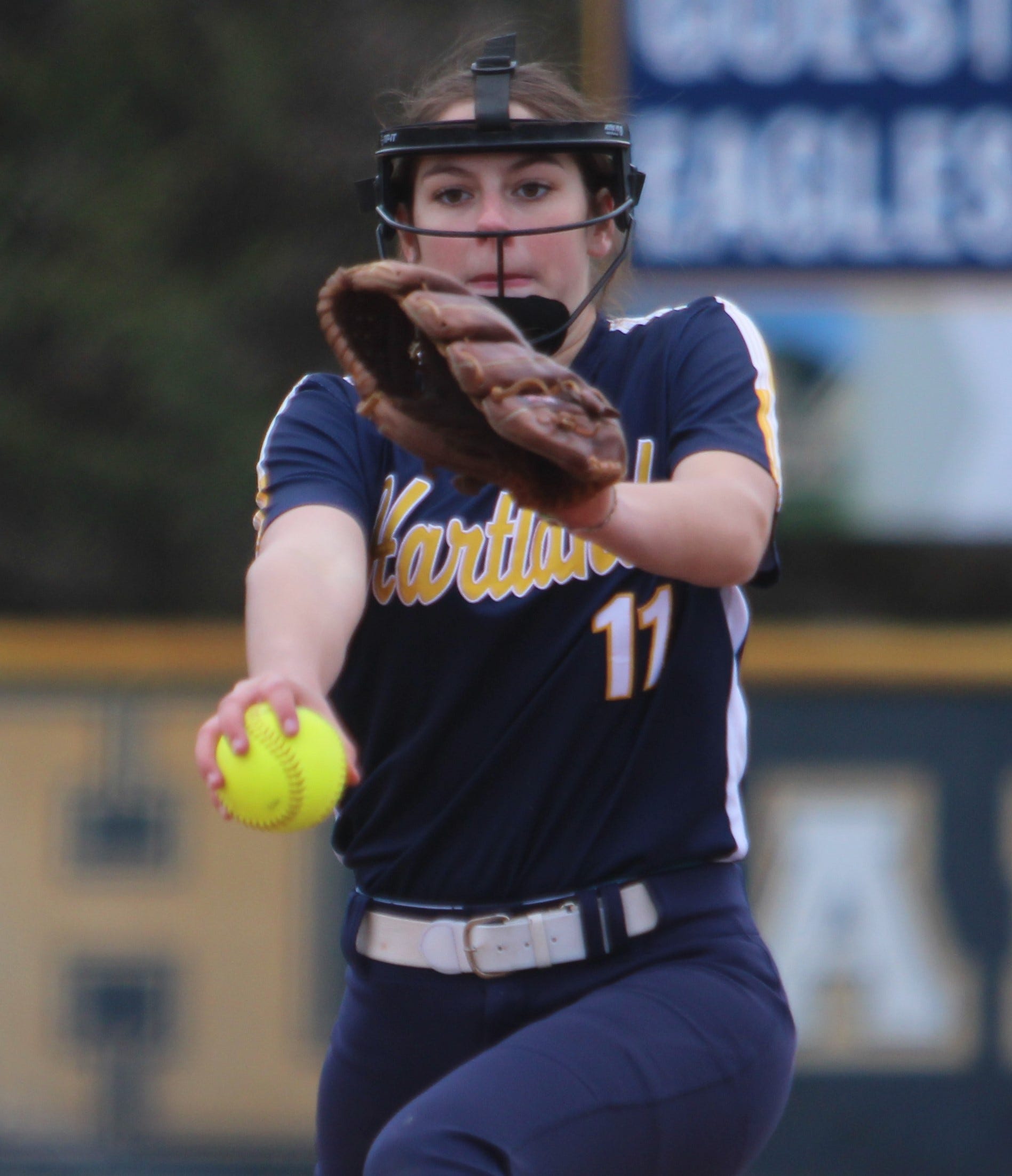 Battle-tested Hartland softball pitcher shakes off 'opening day jitters ...