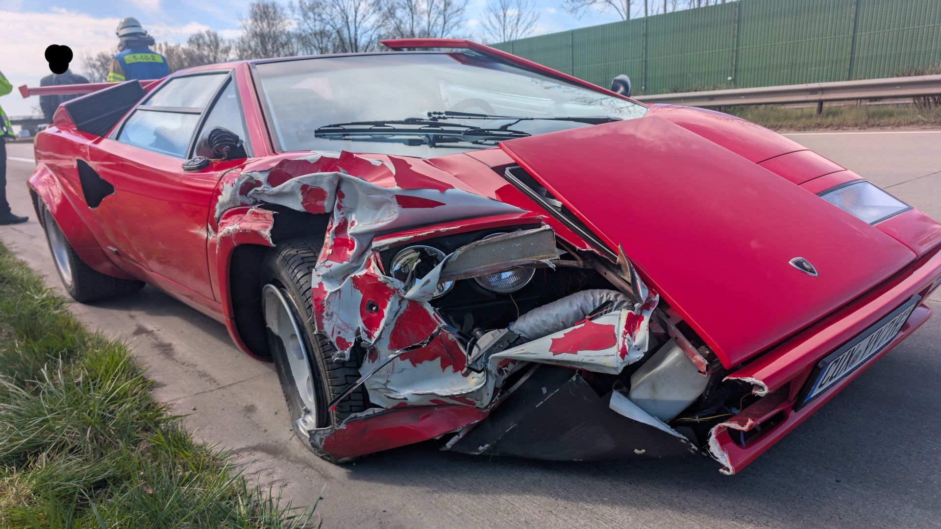 83-Year-Old Crashes Lamborghini Countach On Autobahn