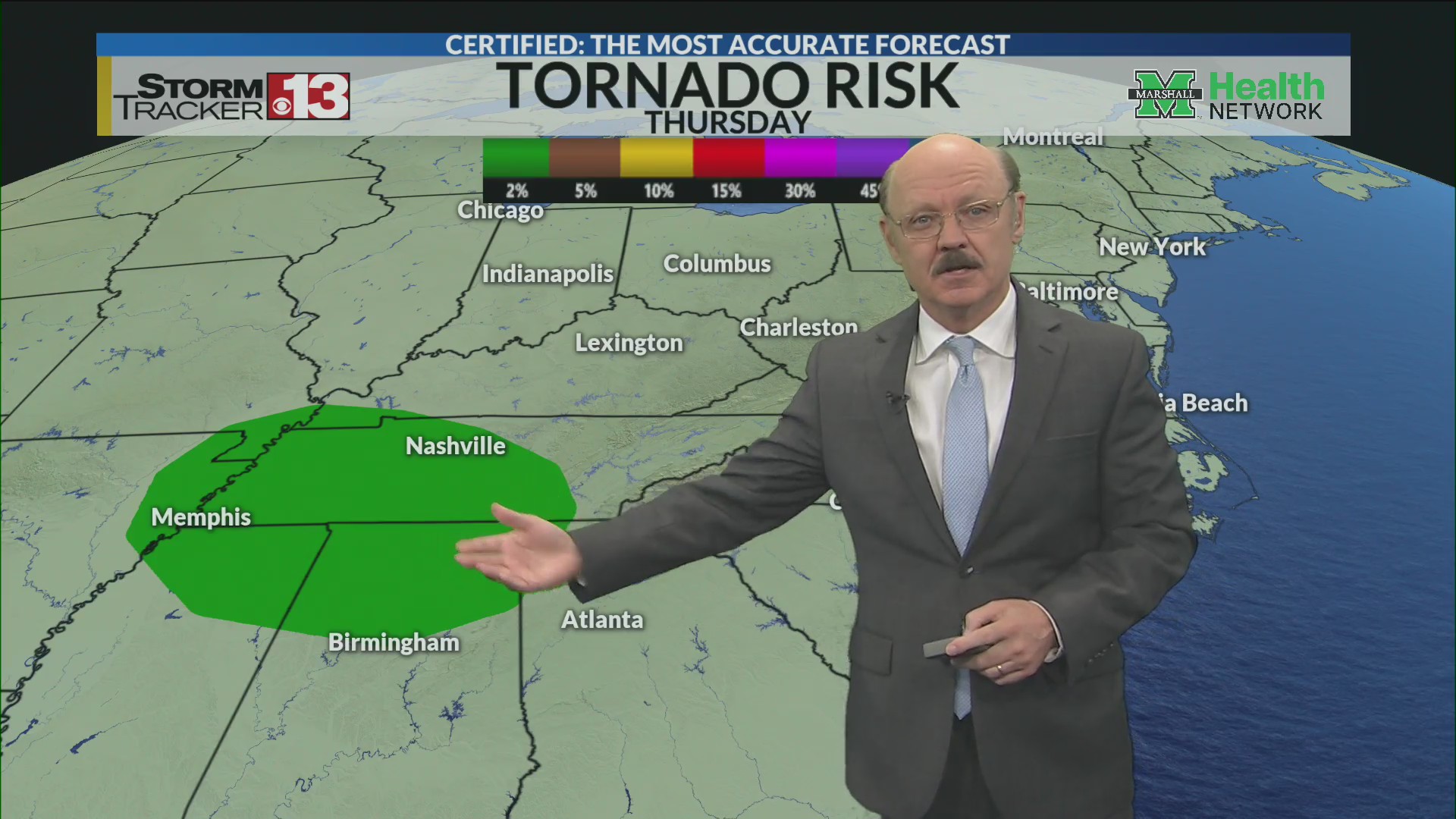 Latest on Thursday showers and storms