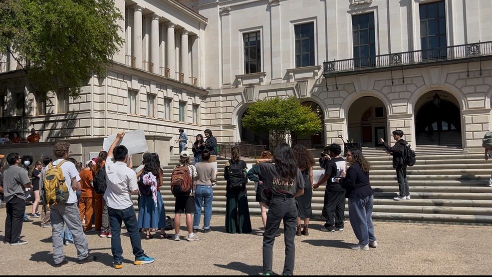 UT students protest mass deportations, international student visa ...