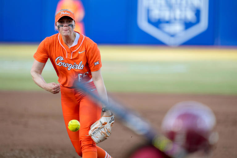Oklahoma State softball shuts out UCF in series opener behind Ruby ...