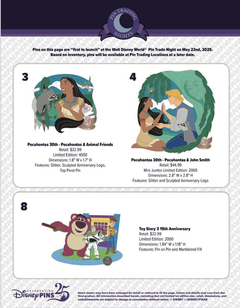 Catalog Released for Sold-Out Spring 2025 Walt Disney World Pin Trading ...