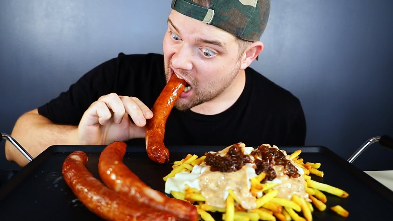 ASMR Animal Style Fries & Extra Cheesy Sausage aka Käsekrainer | Dave ...