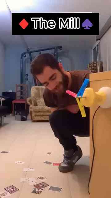 Real Life Trickshot Madness – 3 Spinning Pegs, 1 Epic Throw! 😱🃏