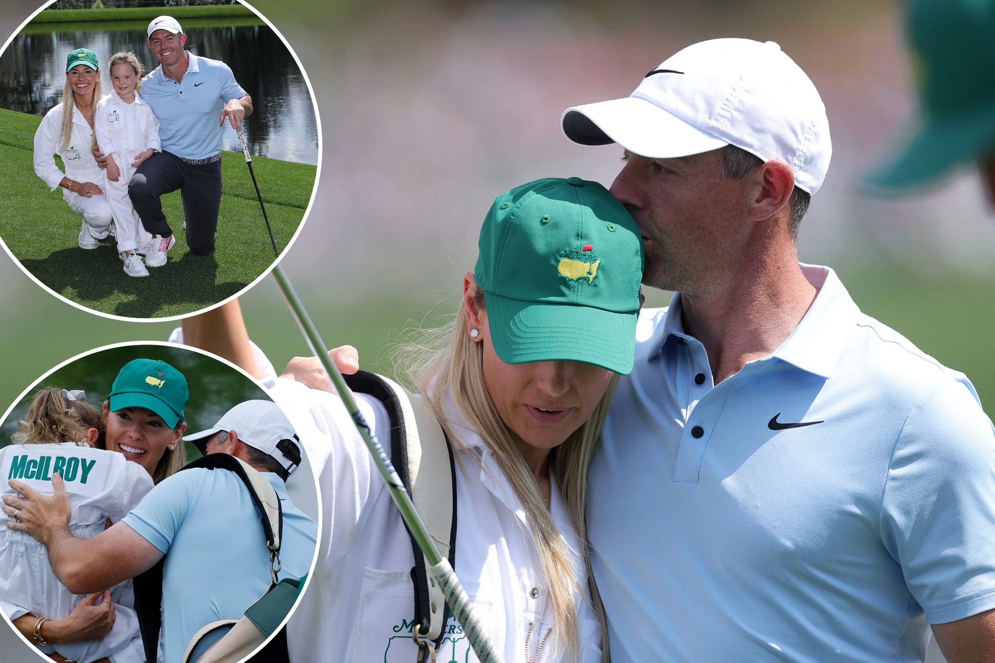 Rory McIlroy all smiles with wife, daughter at Masters a year after ...