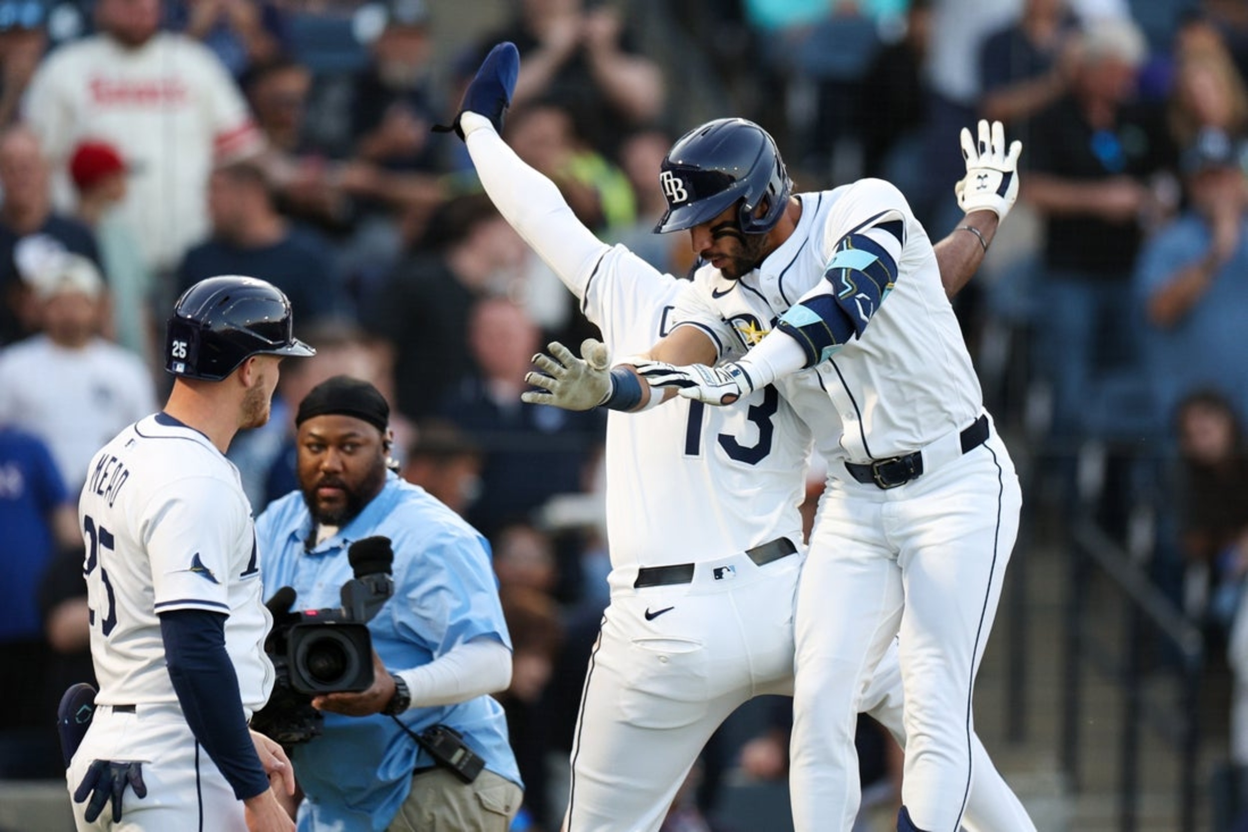 Jose Caballero’s grand slam helps Rays top Angels in homer-filled game