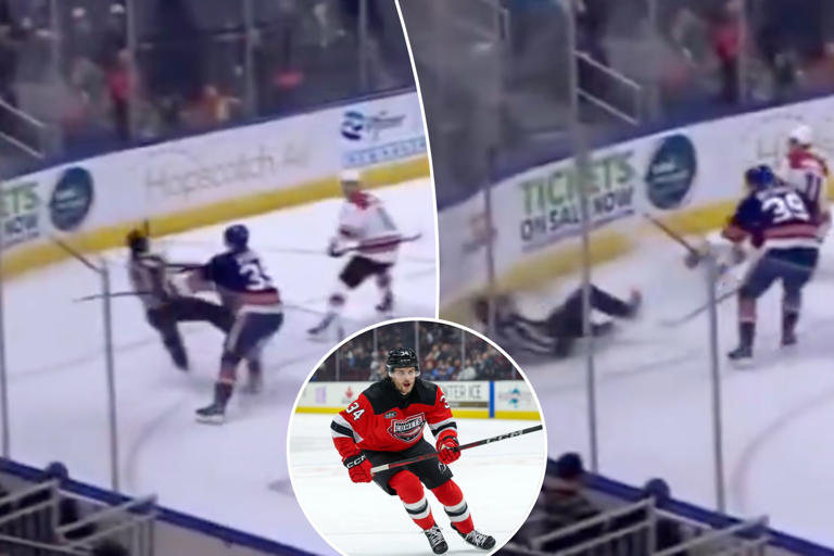 Islanders AHLer suspended 10 games after sending referee flying into boards