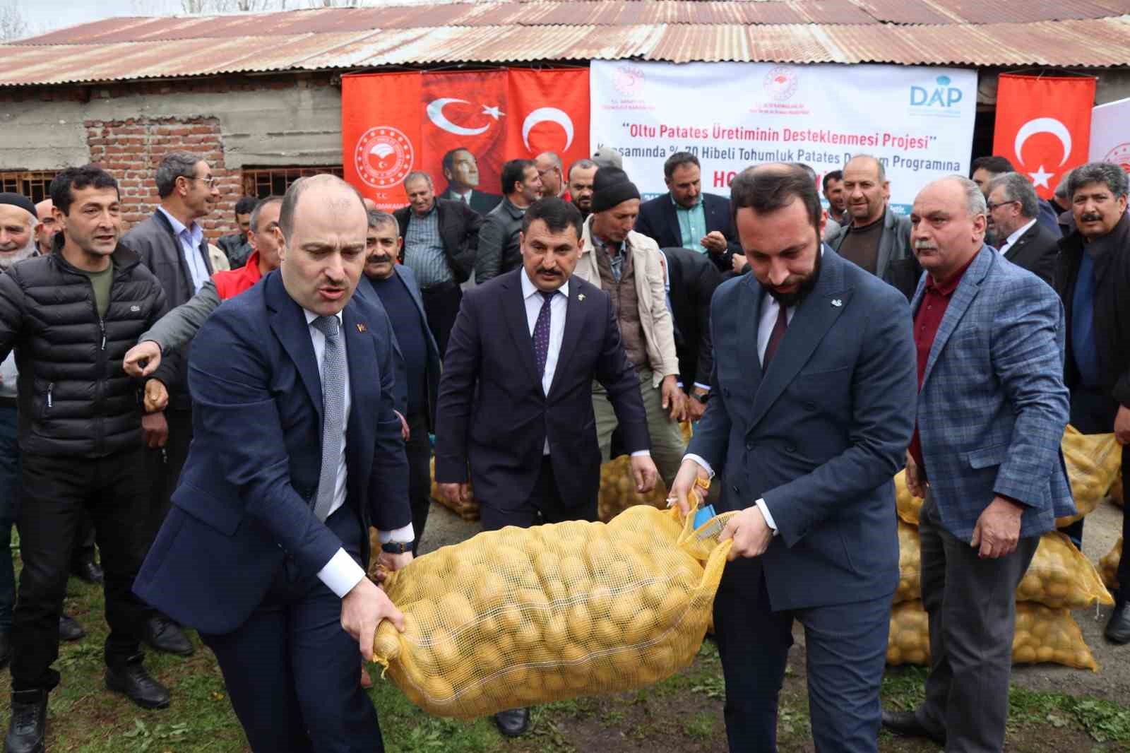 Çiftçilere hibe patates tohumu desteği
