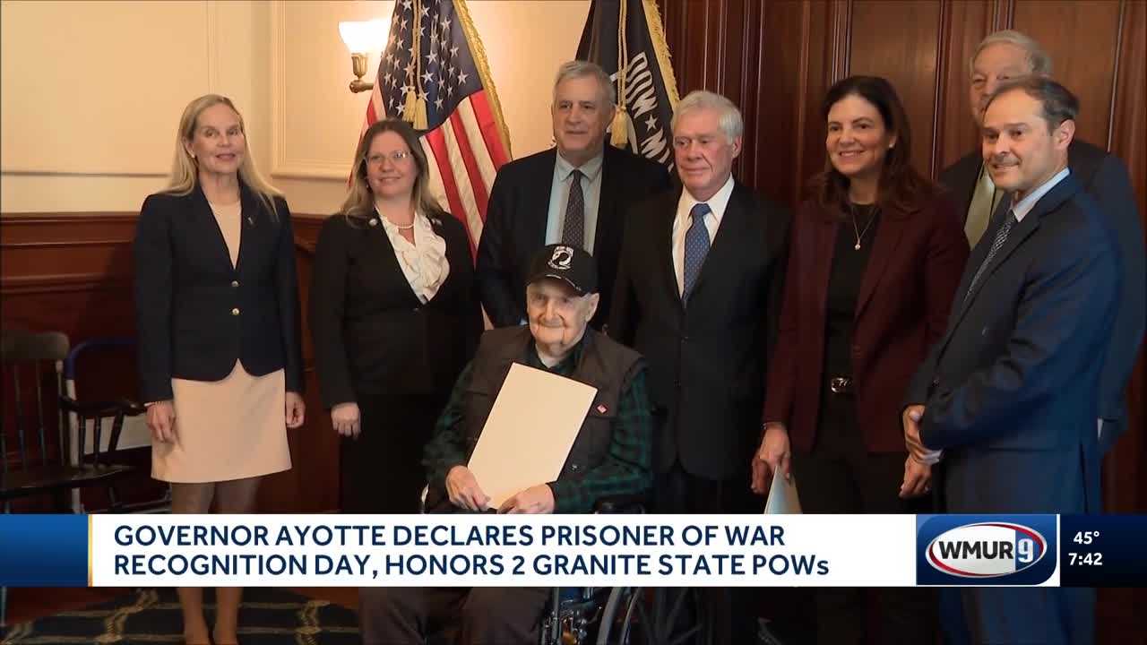 Former POWS honored at State House by Gov. Ayotte and Executive Council