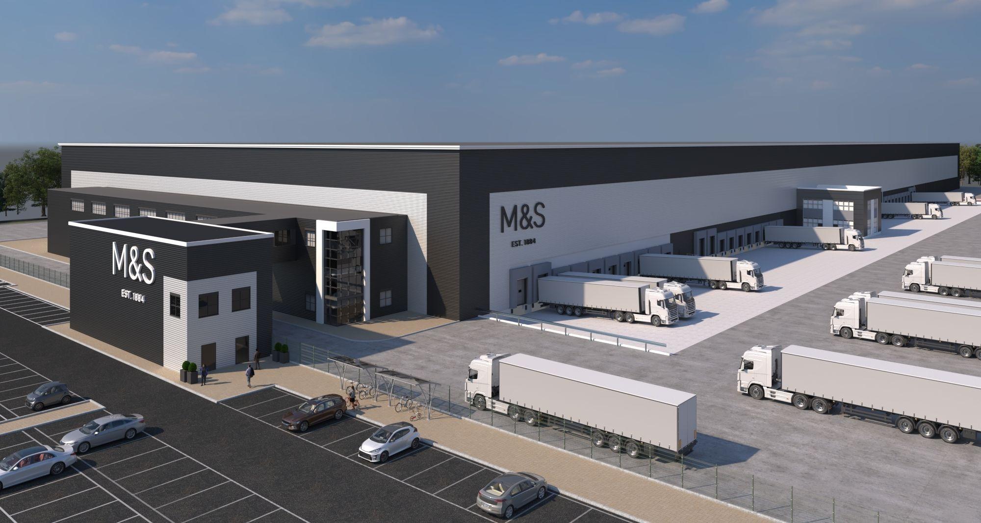 EDC and Stoford secure £74 million pre-let of state-of-the-art M&S logistics unit at Axis Works ...
