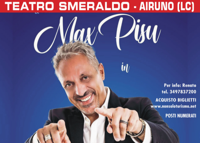 Ad Airuno Max Pisu sale sul palco per Telethon Lecco