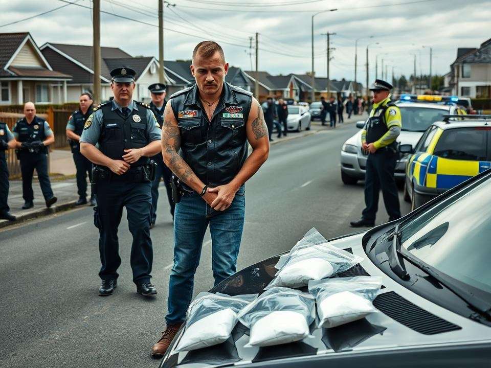 Comanchero motorcycle gang leader arrested on drug trafficking charges