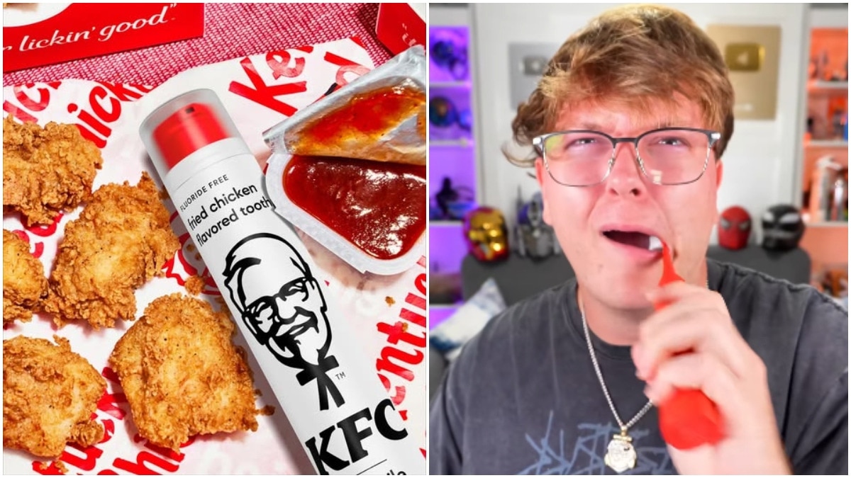 Man tries KFC's fried-chicken flavoured toothpaste. His reaction video ...