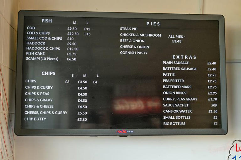 Chip shop apologises after having to put up price to £15 a portion