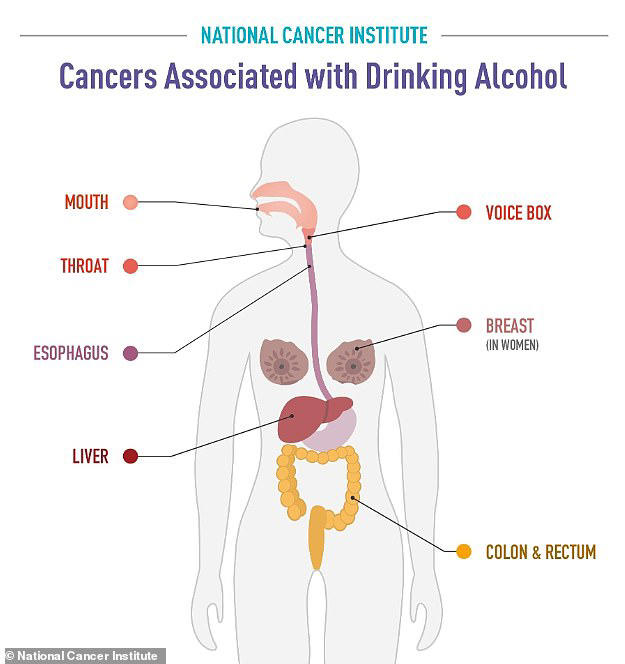 Alcohol causes cancer, and less than 1 drink can increase your risk