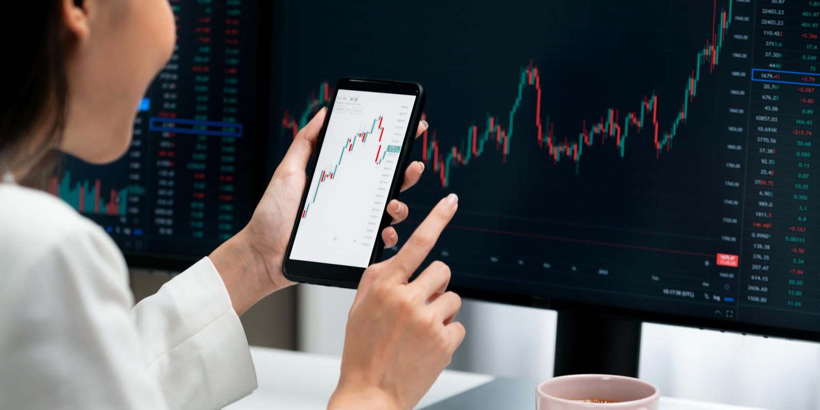 Tekniska problem för nätmäklare i börsrusningen