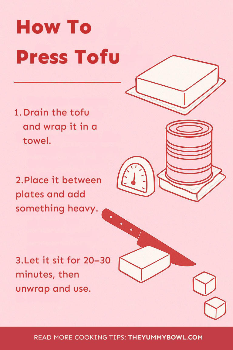 How To Press Tofu Without A Press (+ Infographic)