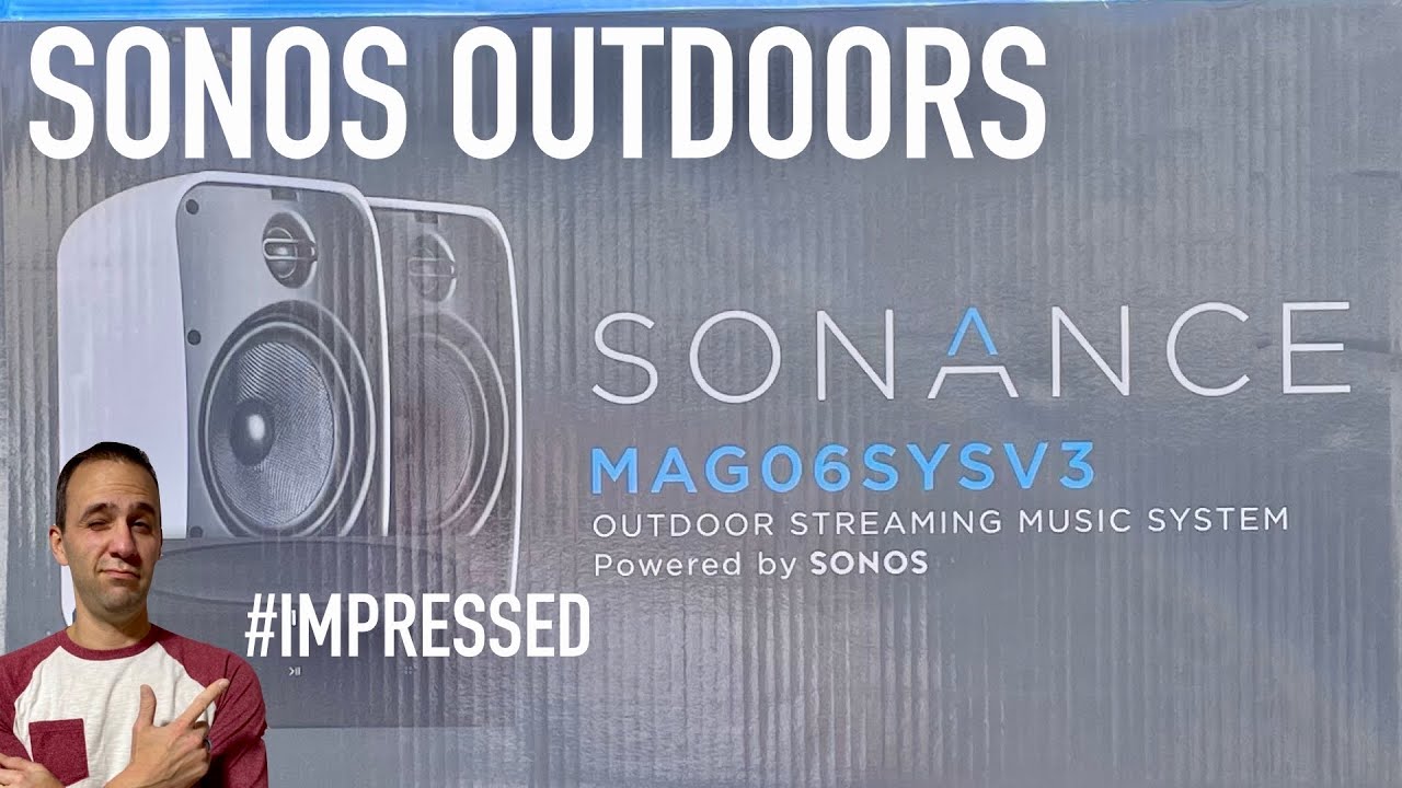 Sonos Powered Sonance Outdoor Speaker Setup