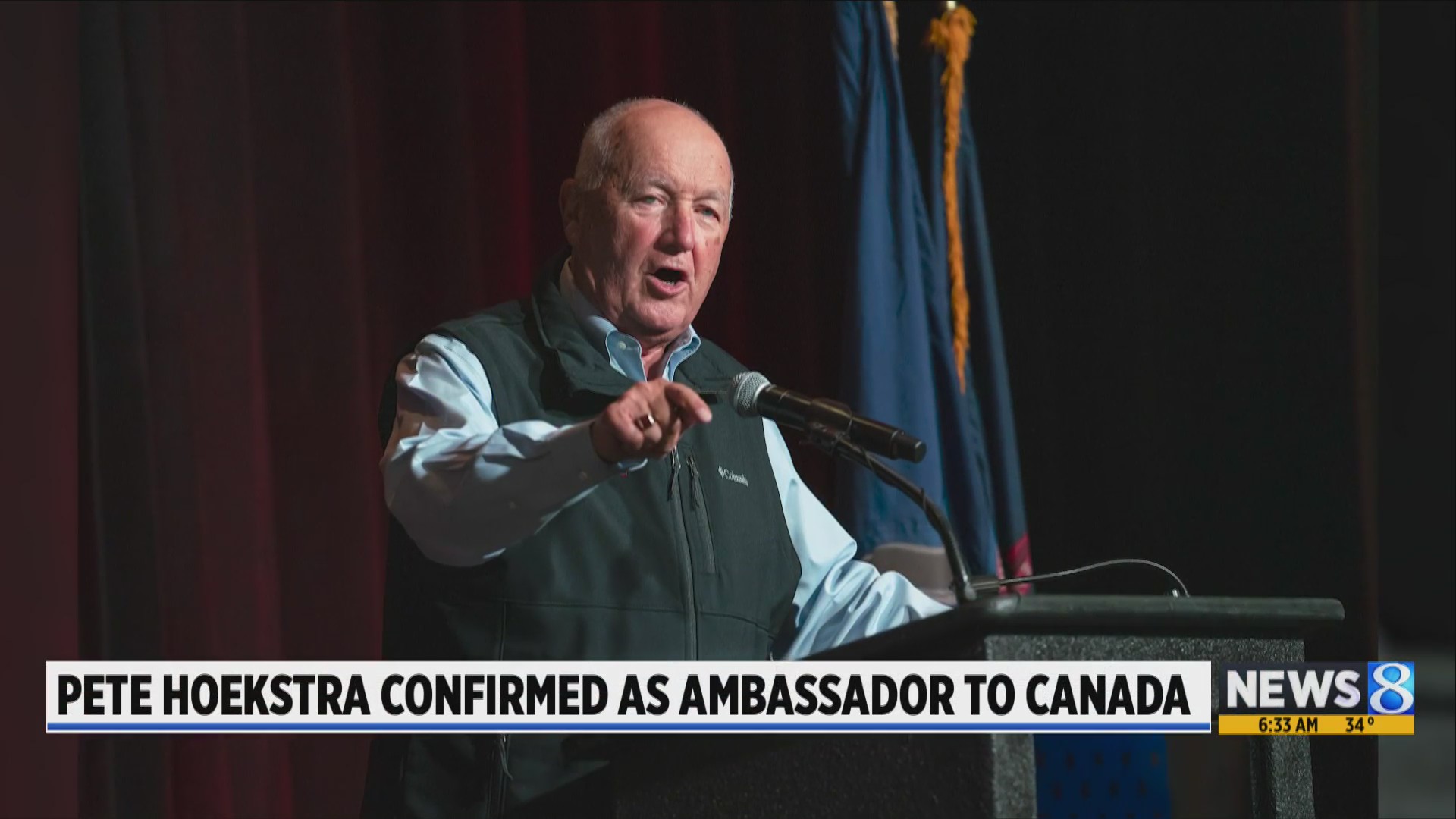 Senate confirms Pete Hoekstra as ambassador to Canada