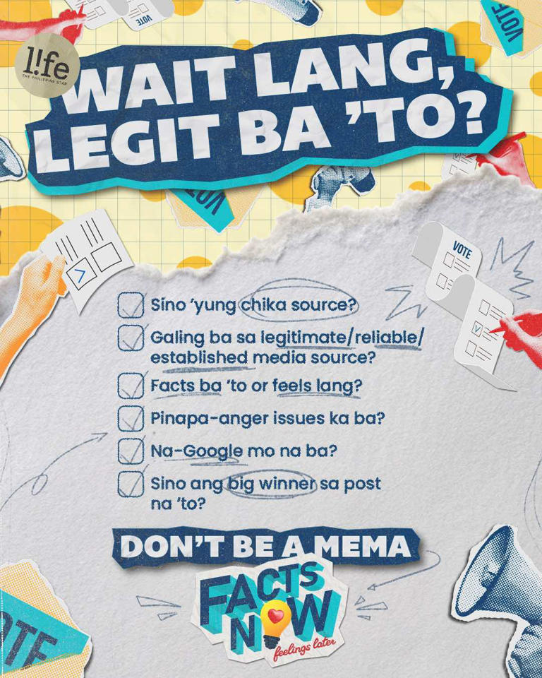 ‘Facts Now, Feelings Later’: PhilSTAR L!fe launches anti-disinformation campaign ahead of 2025 ...