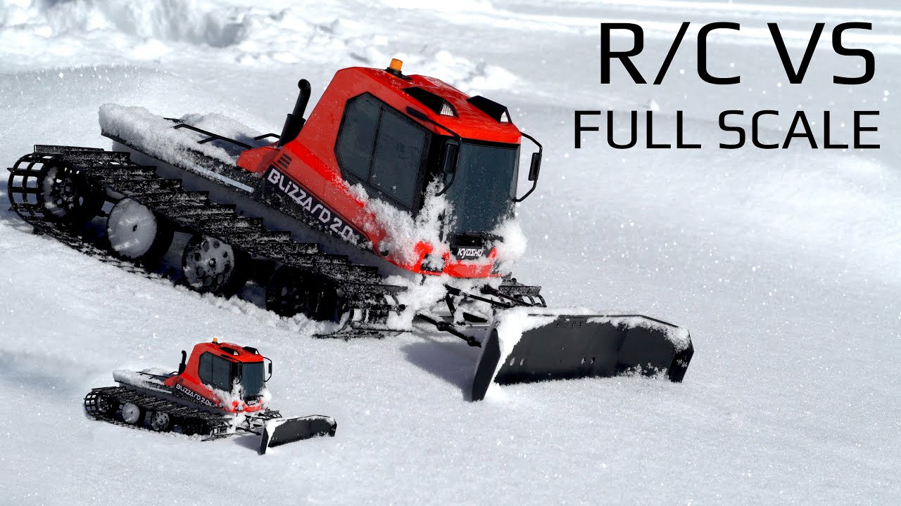 R C Snowcat VS Full Scale Snowcat