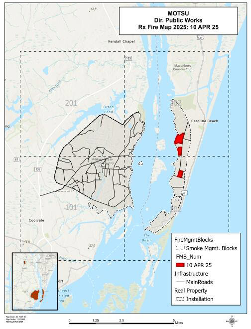 MOTSU to conduct controlled burn in Kure Beach
