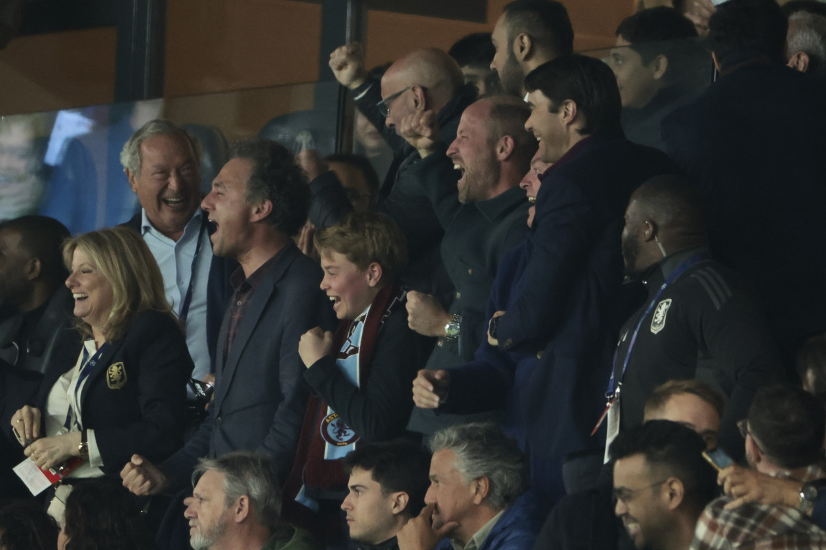 Prince William Fist Pumps in Rare Outing With Son George