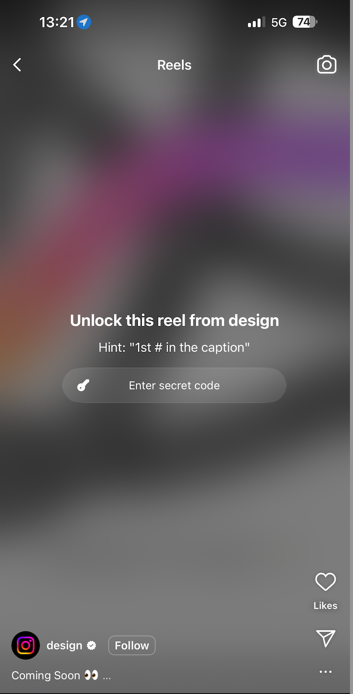 Locked reels with secret access codes being tested by Instagram