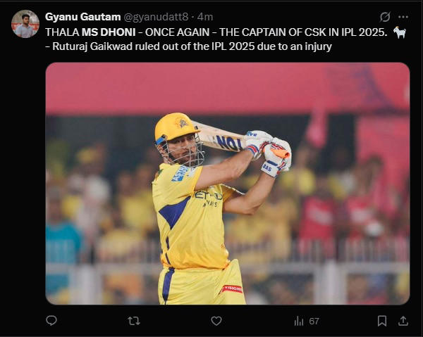 Thala is back: MS Dhoni's return as CSK captain thrills fans ahead of ...