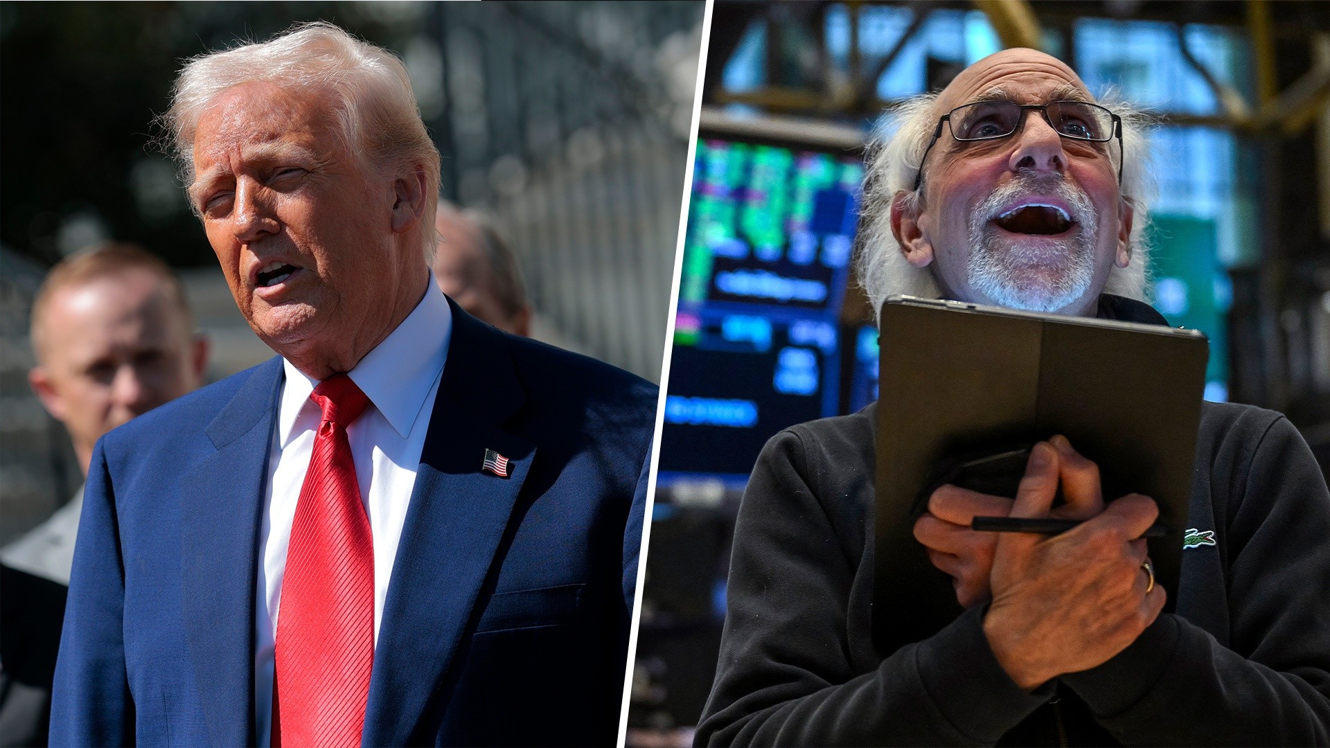 Trump's tariff reversal sparks historic stock rally