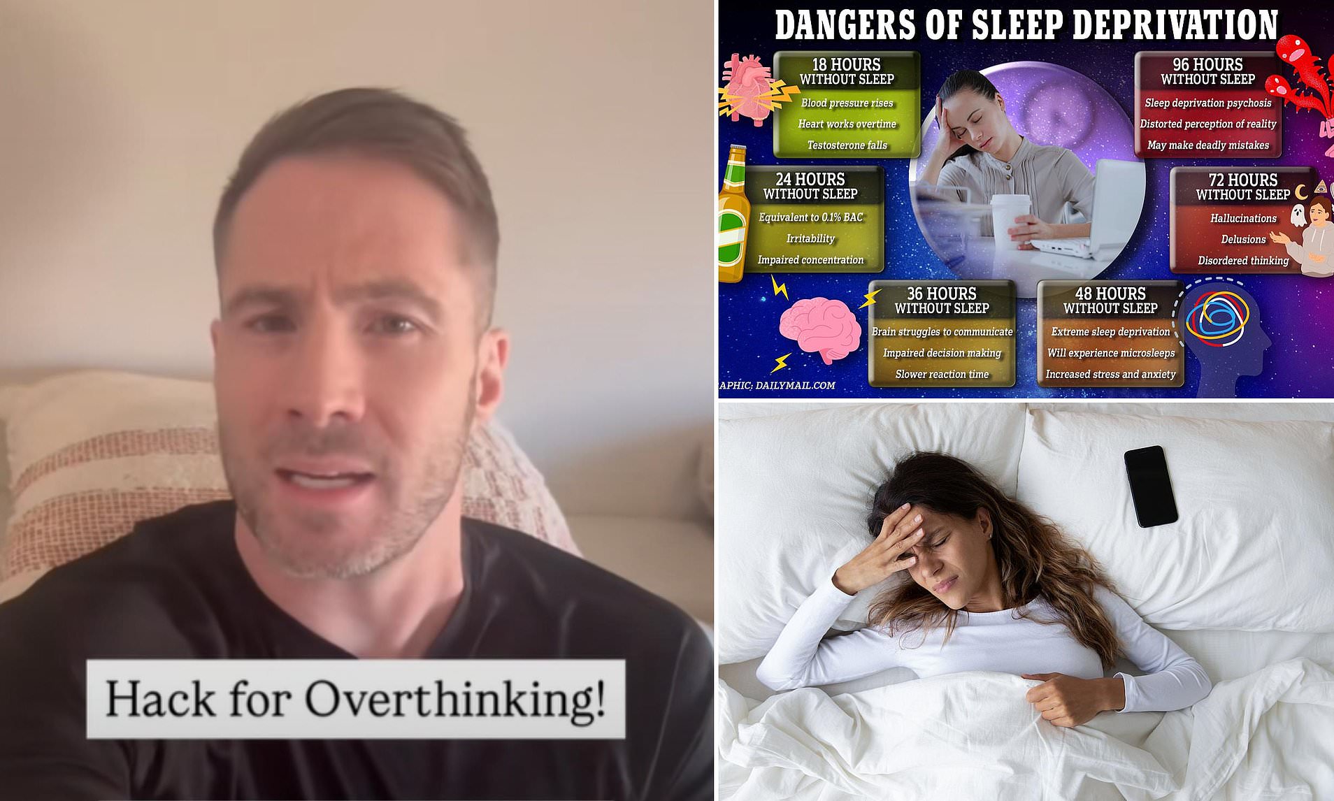 Doctor shares a simple technique to beat 'overthinking' insomnia