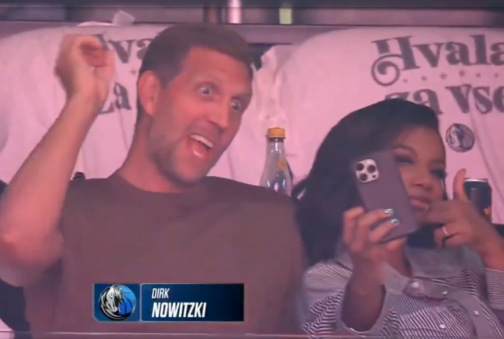 Dirk Nowitzki and Taylor Rooks reenact controversial Ja Morant celebrations