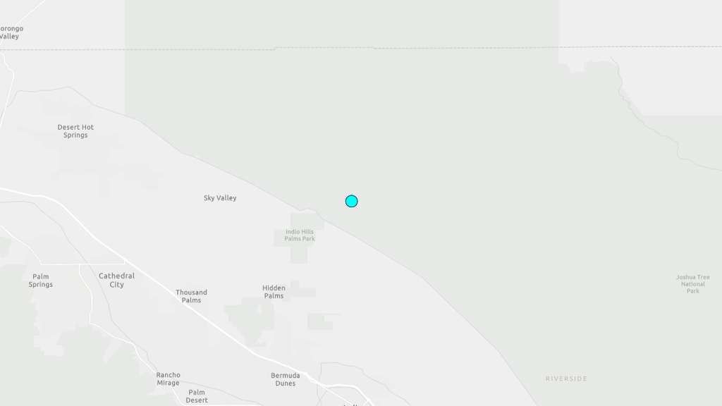 3.2 magnitude earthquake strikes Thousand Palms near Indio