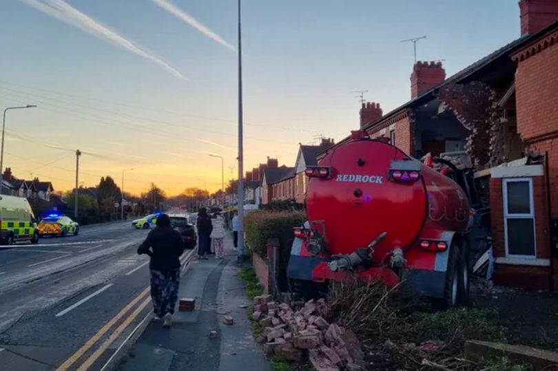 Couple face 'another two weeks' before they can get belongings from tractor-hit Chester flat