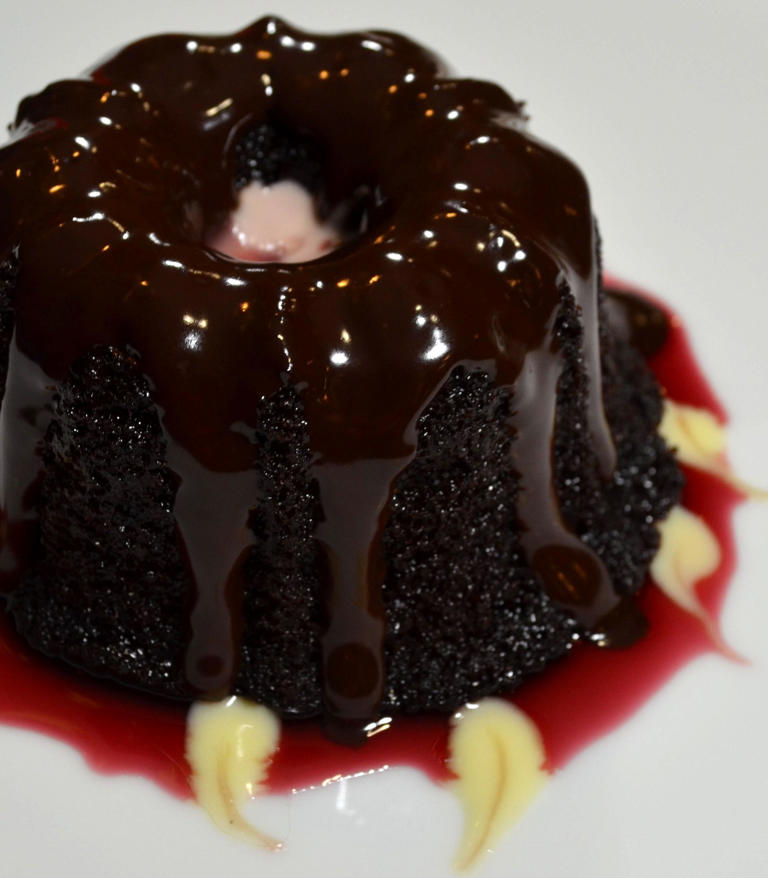 The chocolate dessert made for a romantic night in