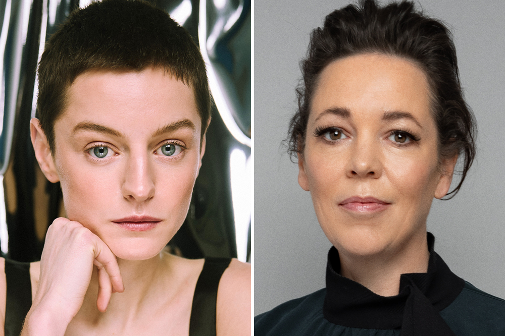 Emma Corrin Cast as Elizabeth Bennet, Olivia Colman as Mrs. Bennet in ...