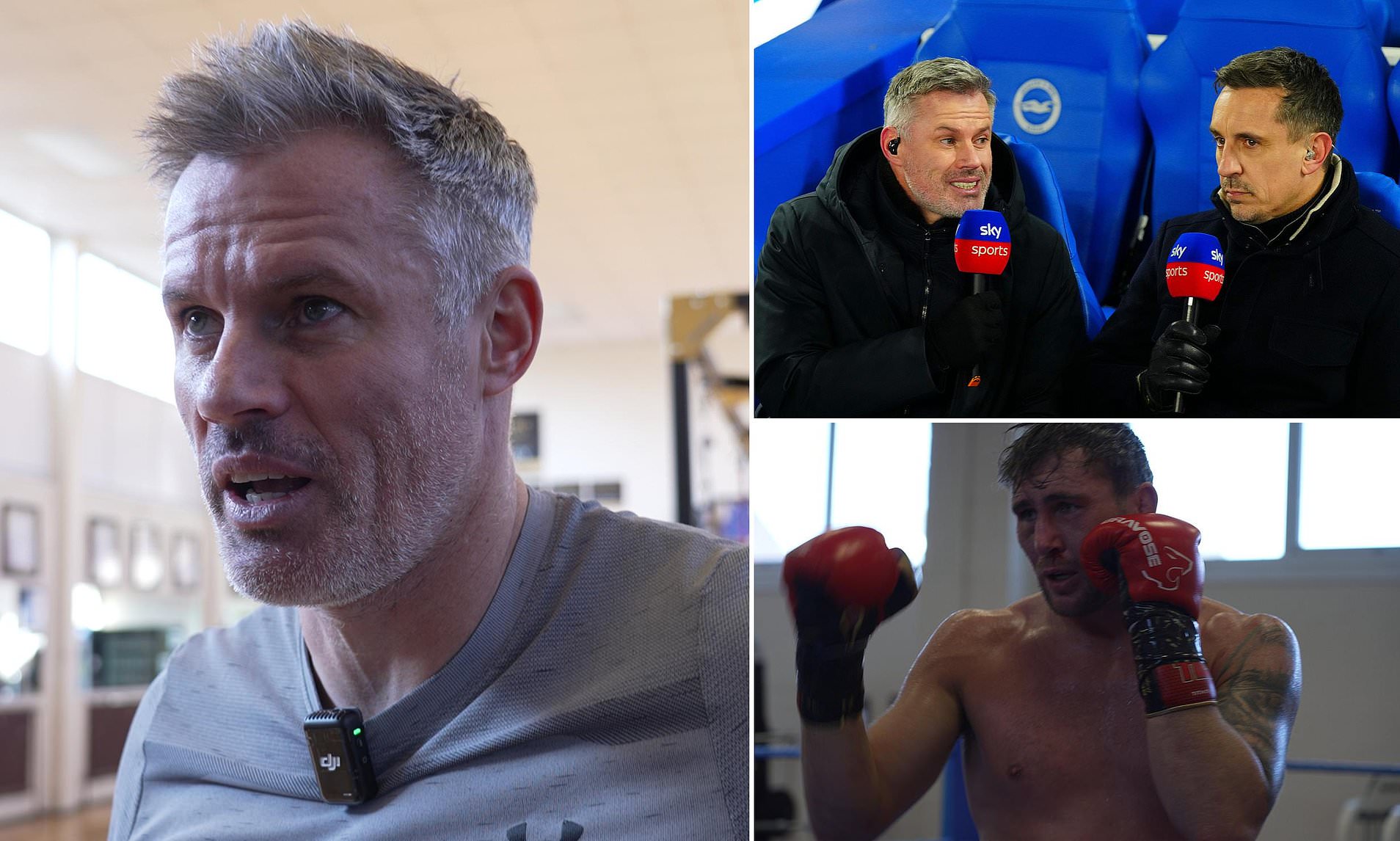Jamie Carragher calls out Gary Neville for Misfits boxing fight as he ...