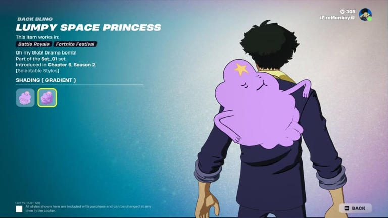 All Adventure Time skins & cosmetics in Fortnite