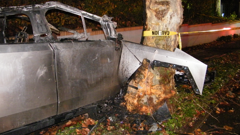 Newly released video and photos shed light on fatal Cybertruck crash in ...